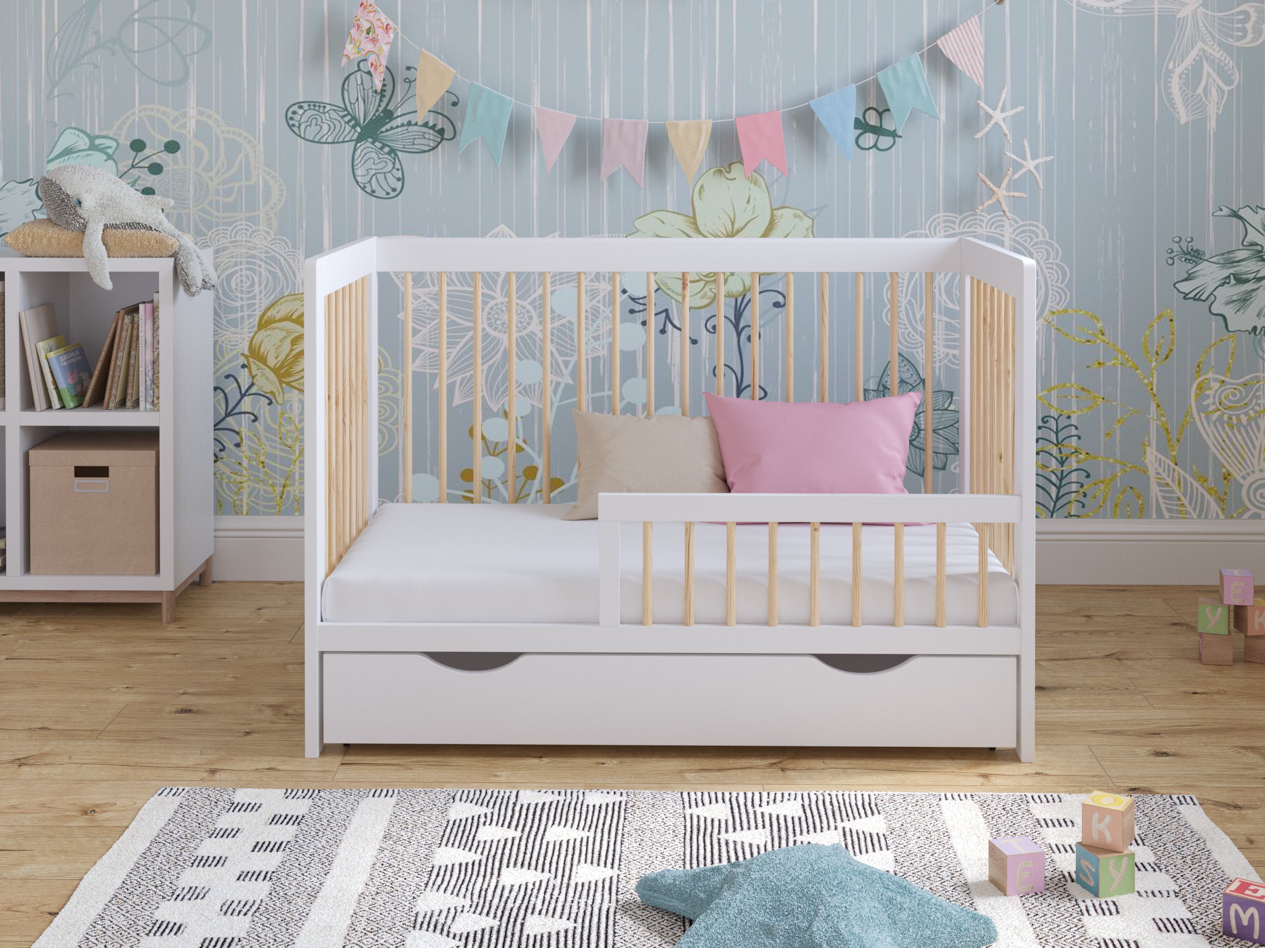 Baby Cot Bed 120x60cm with Drawer – Luca Model – Love For Sleep