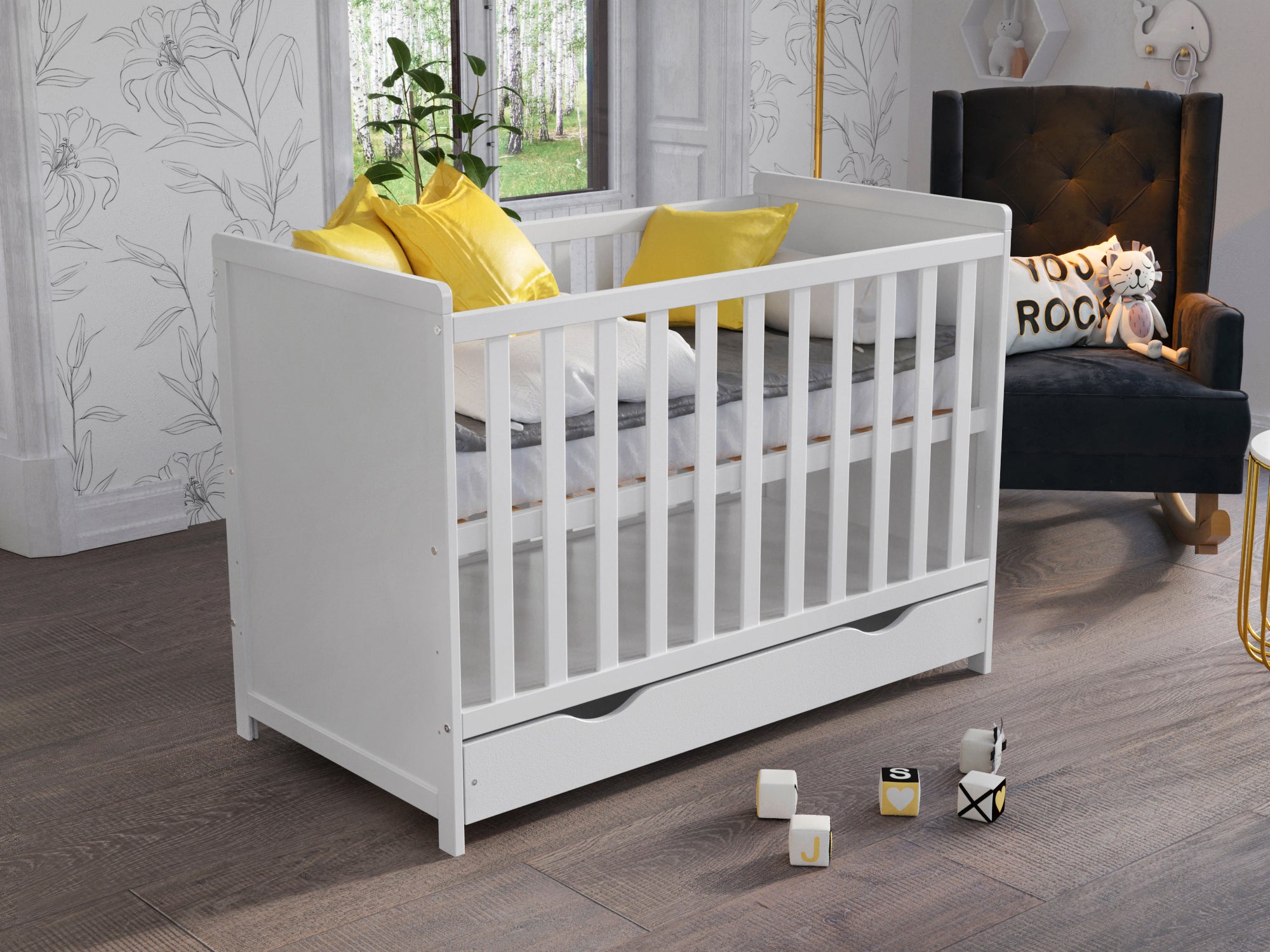 Matilda | Cot Bed 120x60cm with drawer – Love For Sleep